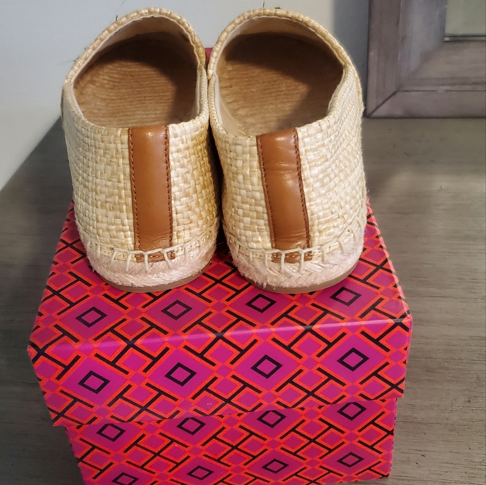 Tory Burch Natural Ambra Color Block Embroidered Stra… - Gem